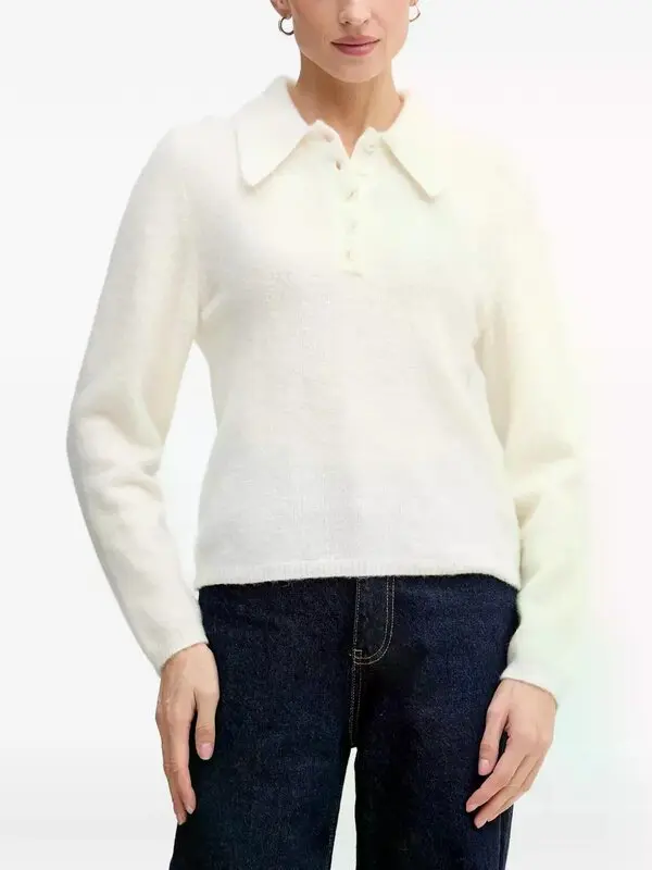 GESTUZ Wool Polo Top