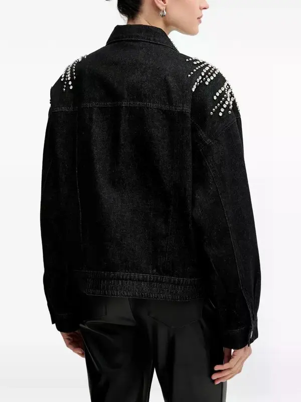 GESTUZ Embellished Denim Trucker Jacket
