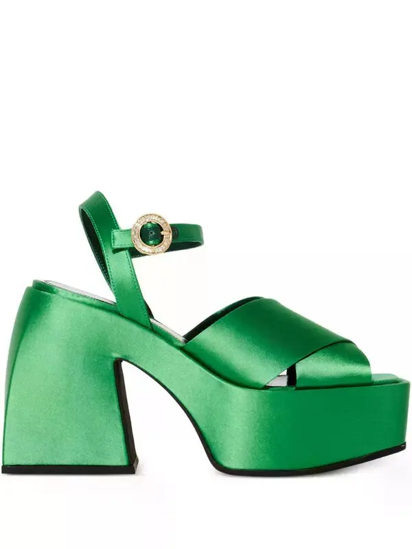 NODALETO Bulla Joni Buckle-strap Heeled Sandals