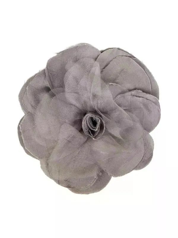 ALINA Flower Brooch - Grey