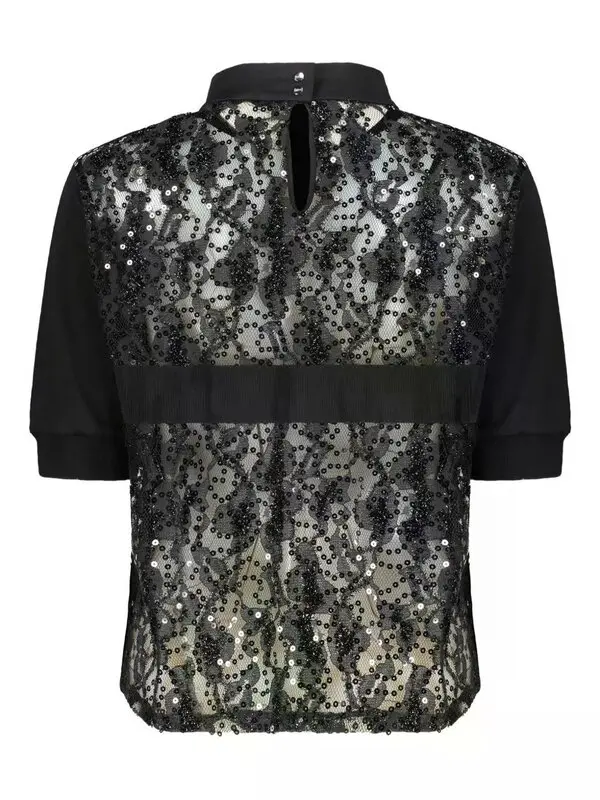 Herno Collar Sequin Blouse
