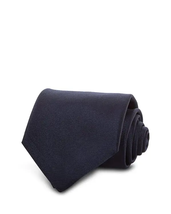 Canali Silk Classic Solid Tie - Navy