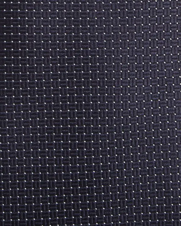 Canali Silk Dot Neck Tie - Navy