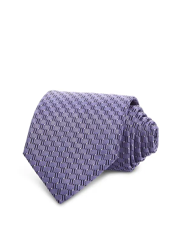 Canali Silk Classic Weave Tie - Light Purple