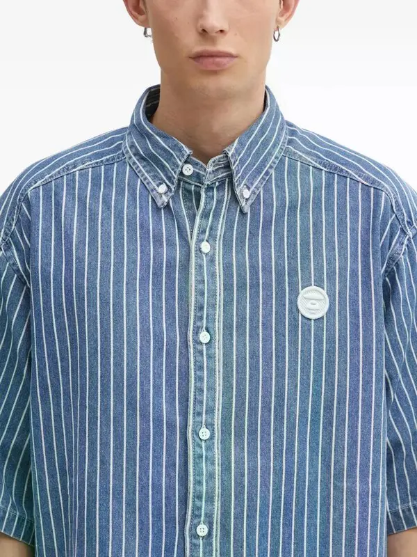 AAPE BY *A BATHING APE® Now Striped Logo Shirt