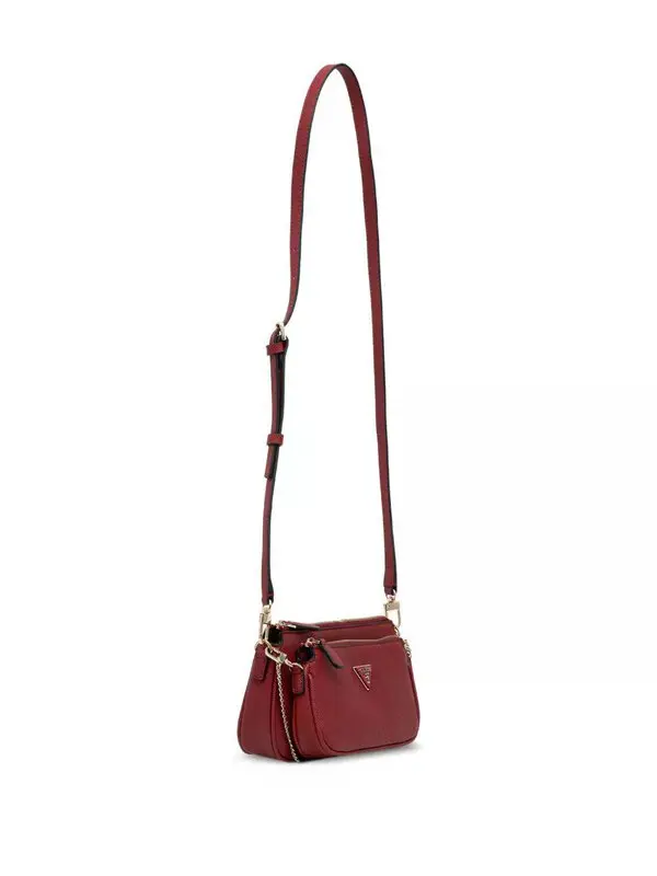 Guess Noelle Chain Satchel Crossbody Bag - Red