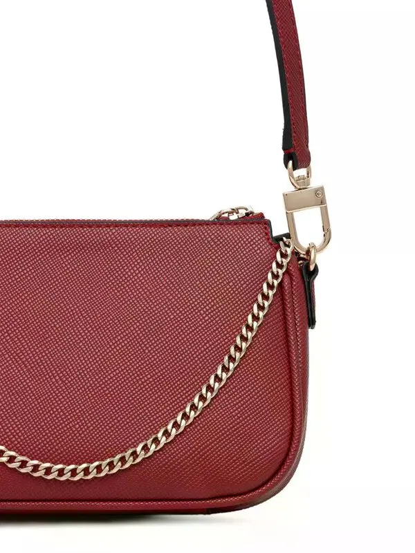 Guess Noelle Chain Satchel Crossbody Bag - Red
