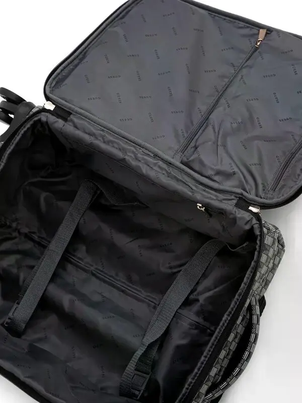 Guess Geometric Pattern Logo Luggage
