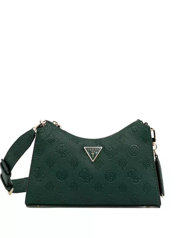 Guess Embossed Shoulder Bag With Detachable Strap