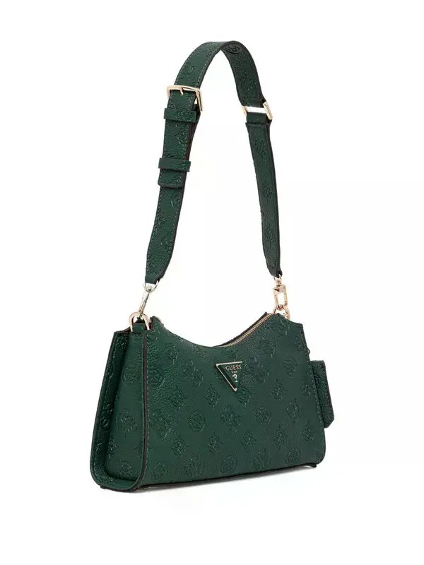 Guess Embossed Shoulder Bag With Detachable Strap