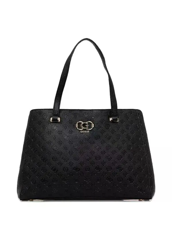 Guess Logo-plaque Tote Bag - Black