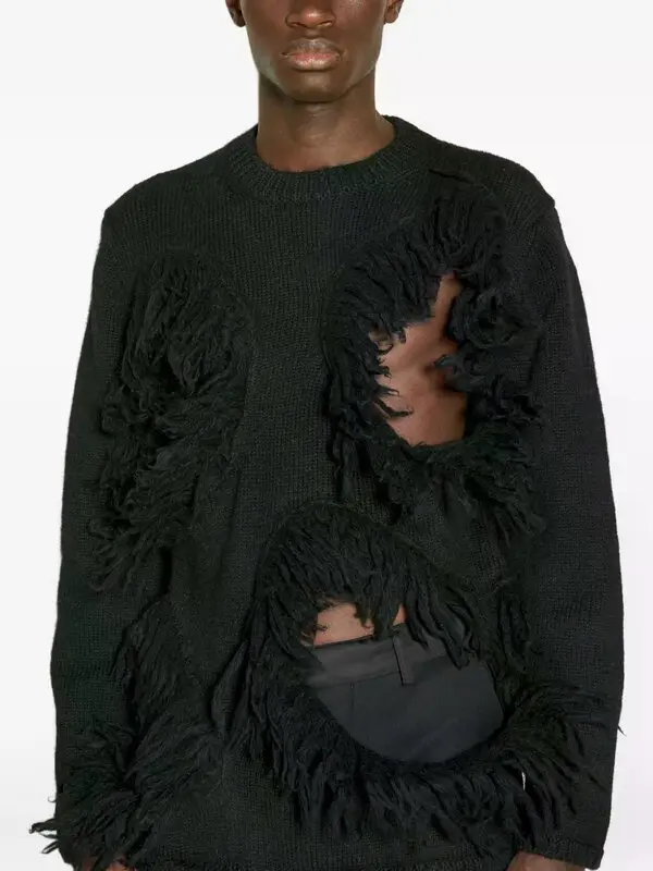 Comme Des Garçons Fringed Sweater