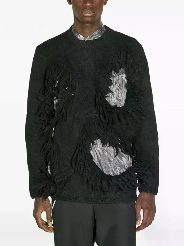 Comme Des Garçons Fringed Sweater