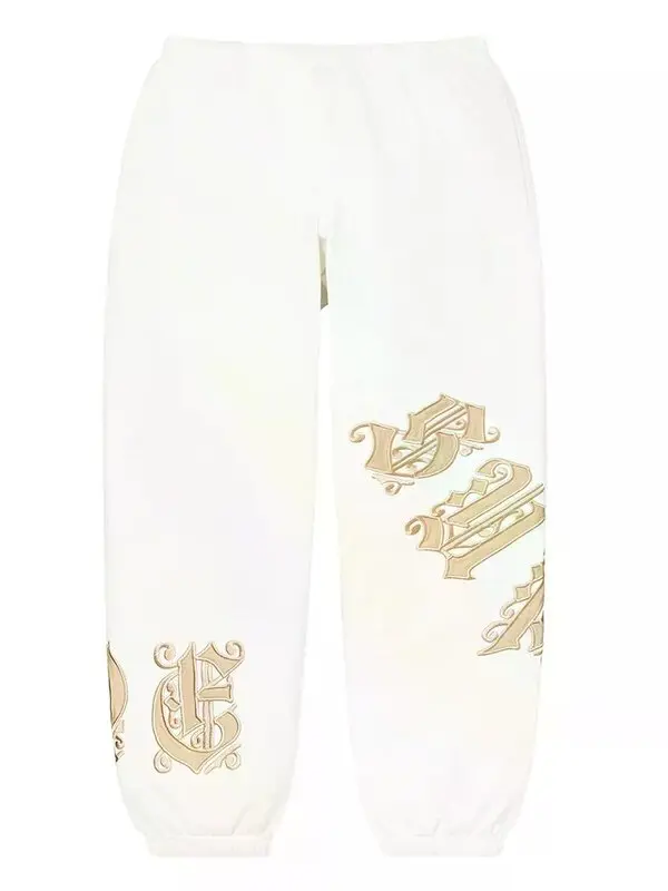 Supreme Old English Track Pants - White