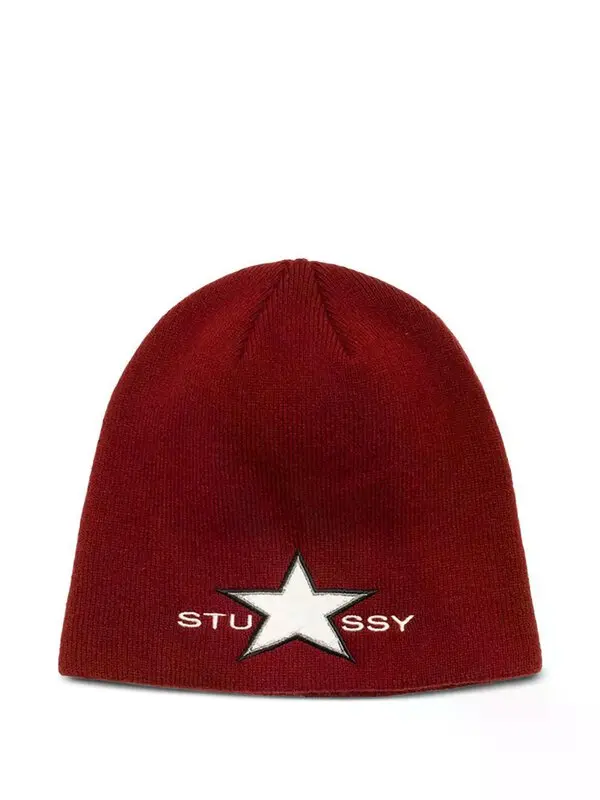 StÜssy Star-motif Beanie - Red