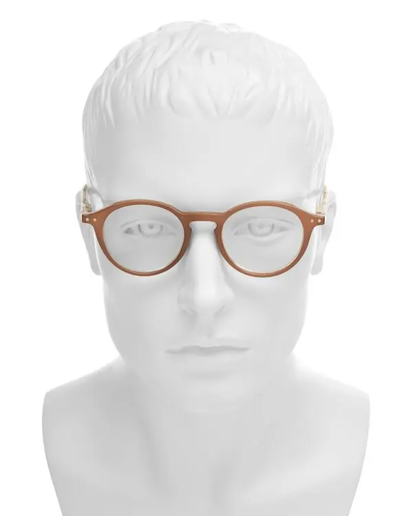 IZIPIZI Round Frame Reading Glasses - Light Marble