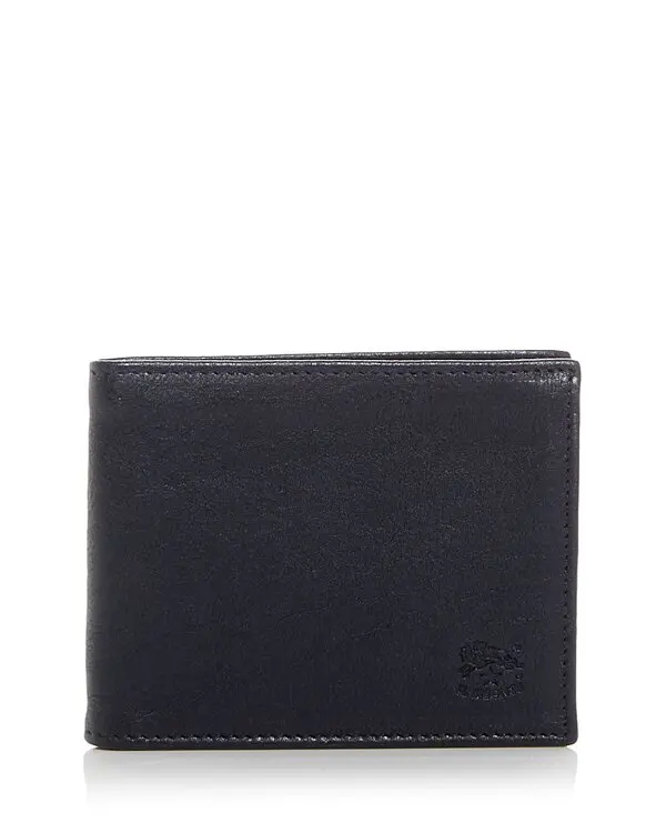 Il Bisonte Leather Bifold Wallet - Blue