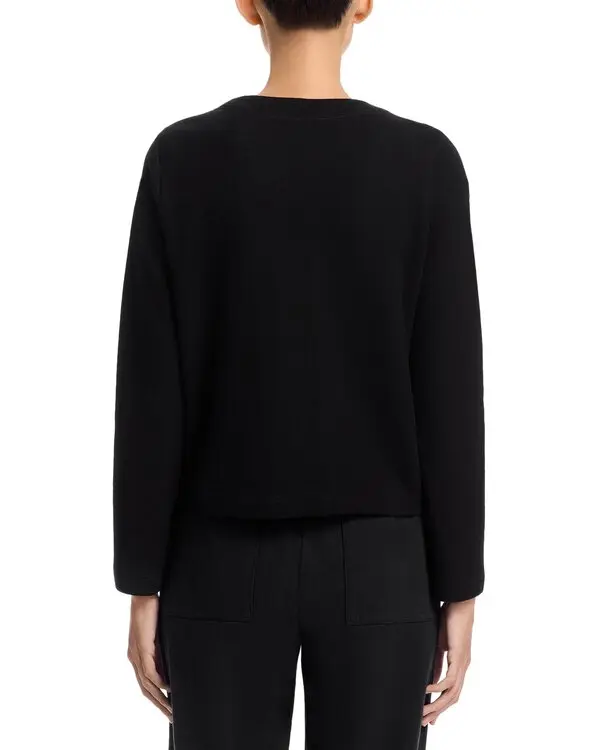 Eileen Fisher Round Neck Short Jacket