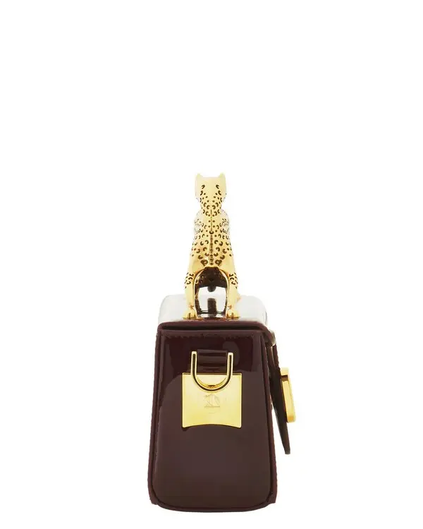 LANVIN Pencil Cat Nano Patent Leather Bag