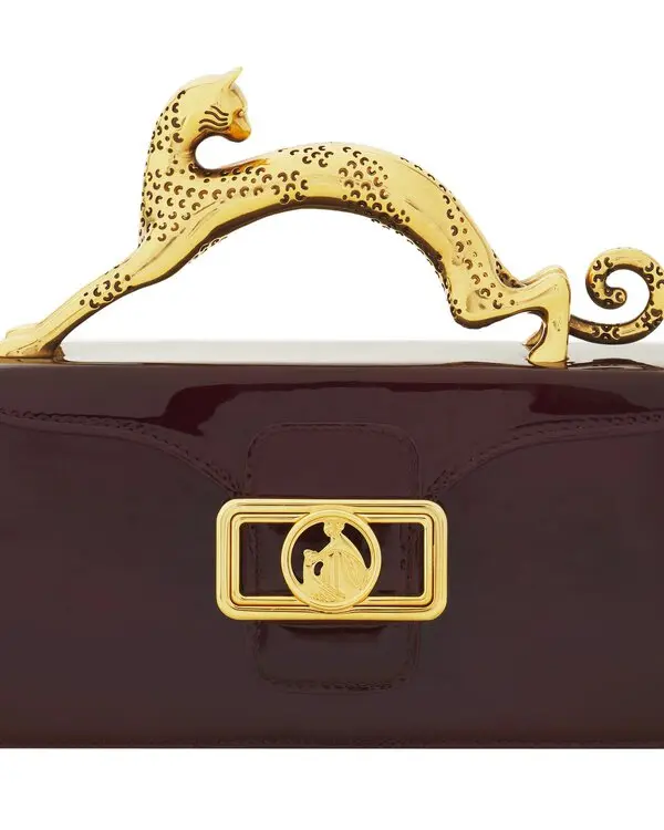 LANVIN Pencil Cat Nano Patent Leather Bag