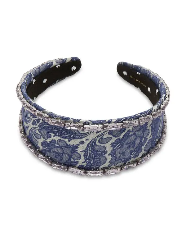 Lele Sadoughi Brigitte Crystal Trim Headband
