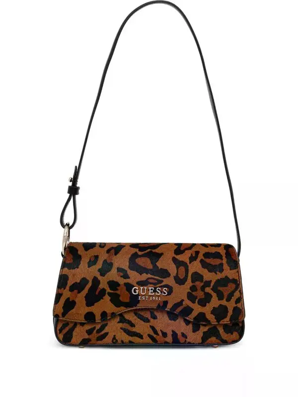 Guess Domitilla Leopard-print Shoulder Bag
