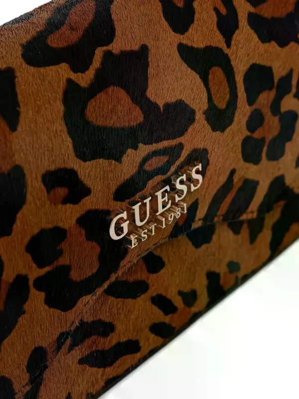 Guess Domitilla Leopard-print Shoulder Bag