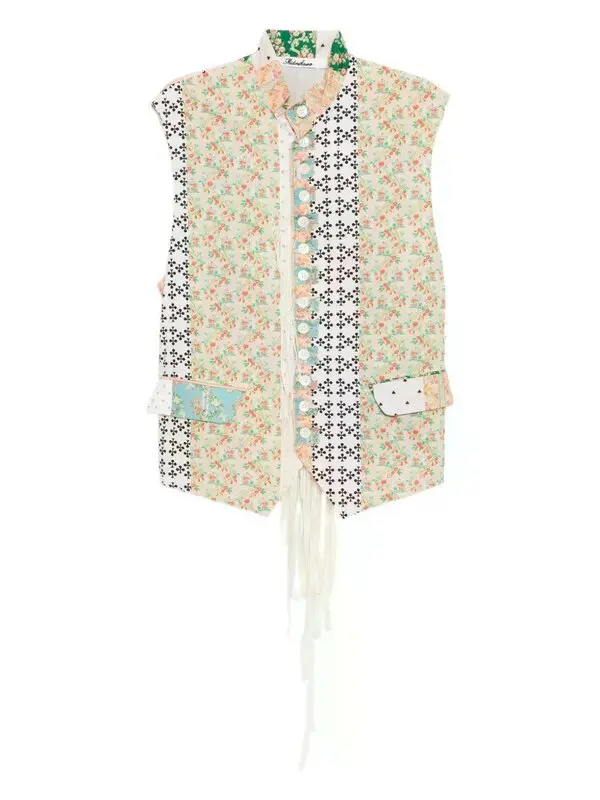 MIDORIKAWA Floral-print Gilet