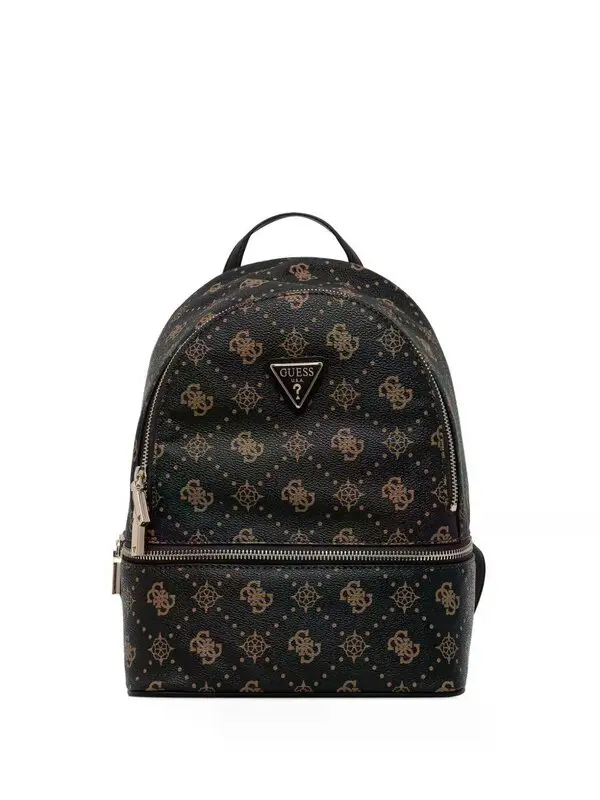 Guess 4g Monogram Zip Backpack - Black