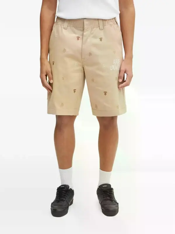 AAPE BY *A BATHING APE Logo Graphic Shorts