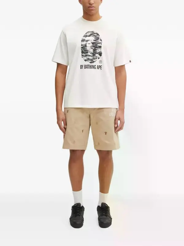 AAPE BY *A BATHING APE Logo Graphic Shorts