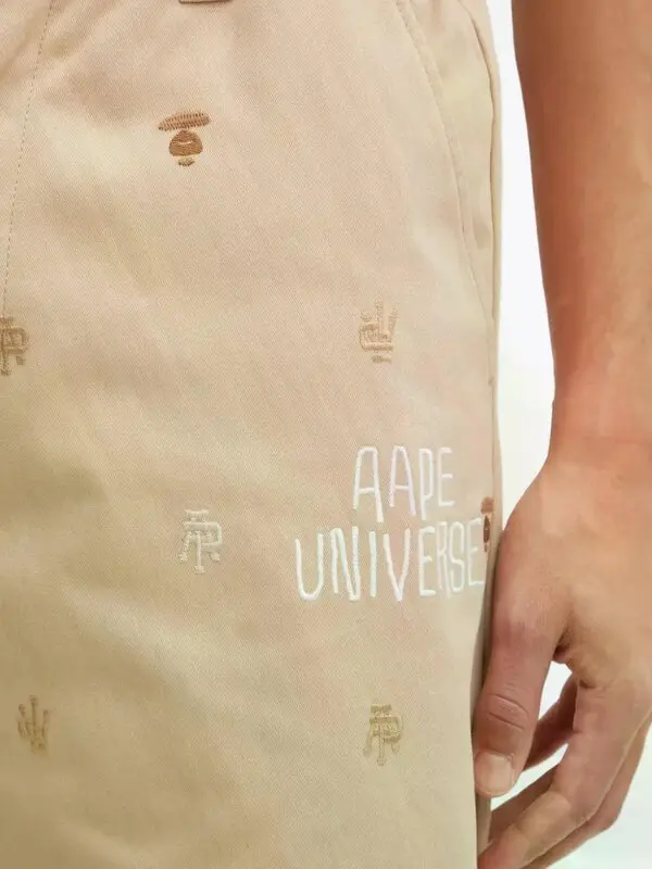 AAPE BY *A BATHING APE Logo Graphic Shorts