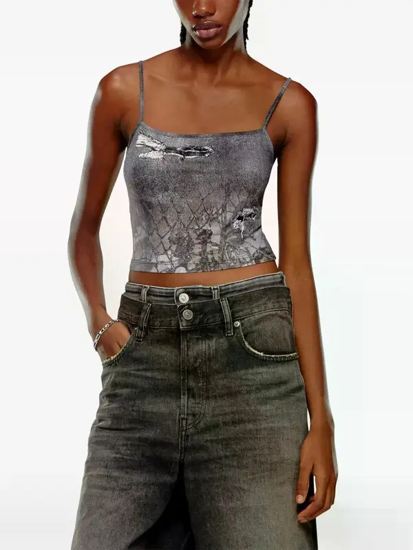 DIESEL® T-halsy Cropped Top