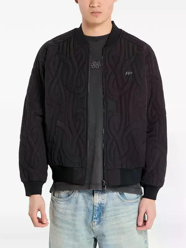 Filling Pieces Quilted Bomber Jacket