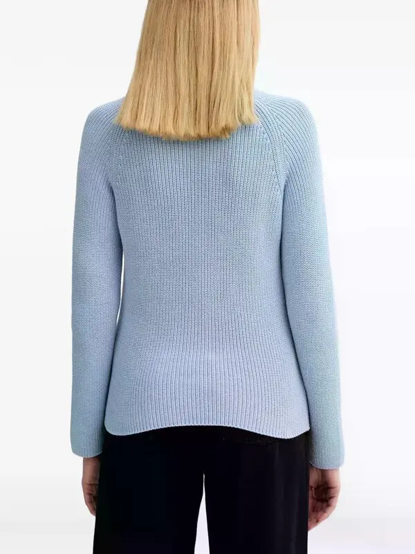 Marc O'polo V-neck Long Sleeve Sweater - Blue