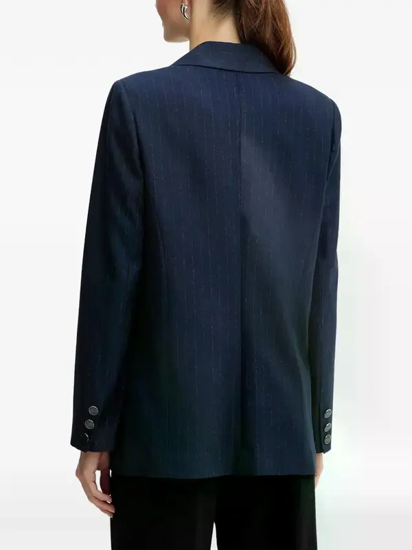 Guess Pinstripe Double-breasted Blazer
