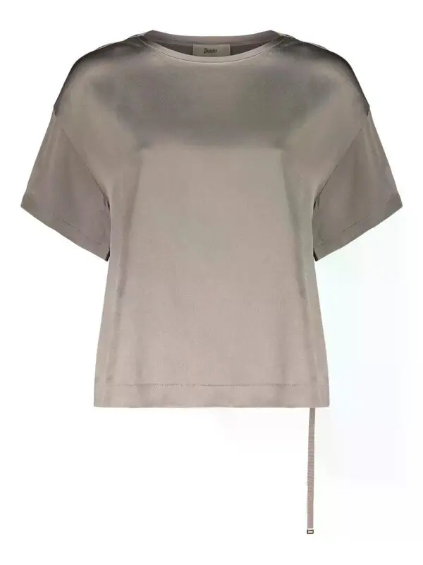 Herno Asymmetric Short-sleeve Blouse