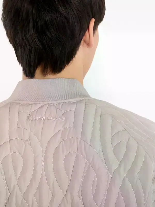 Filling Pieces Quilted Bomber Jacket - Neutrals