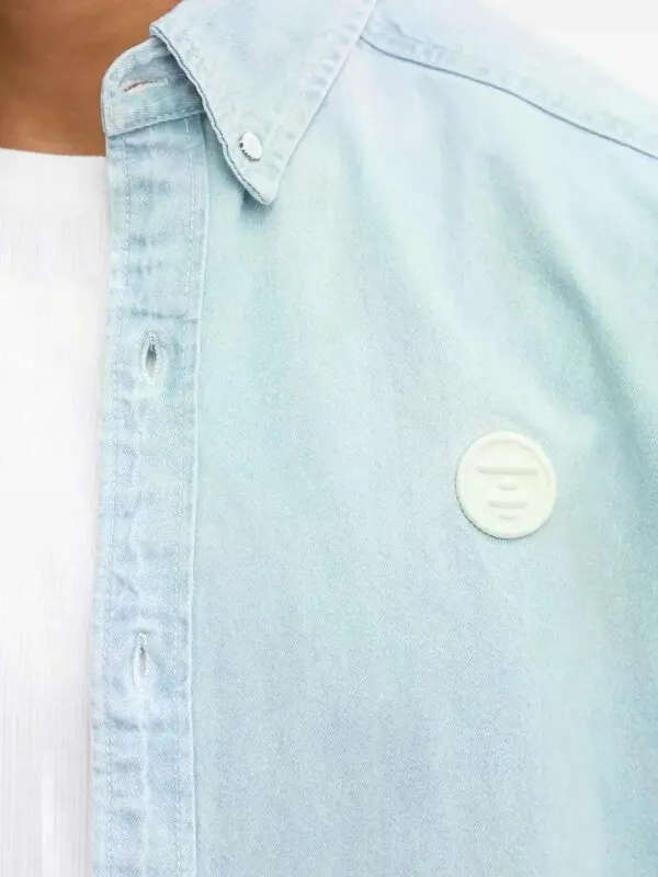 AAPE BY *A BATHING APE Now Buttoned Patch Shirt