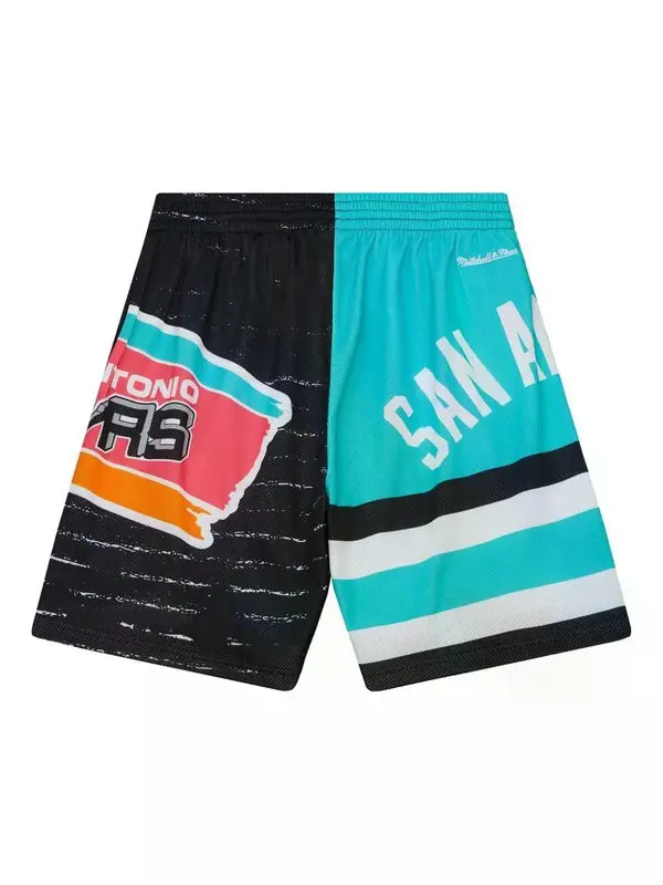 Mitchell & Ness San Antonio Spurs Jumbotron 2.0 Shorts - Black