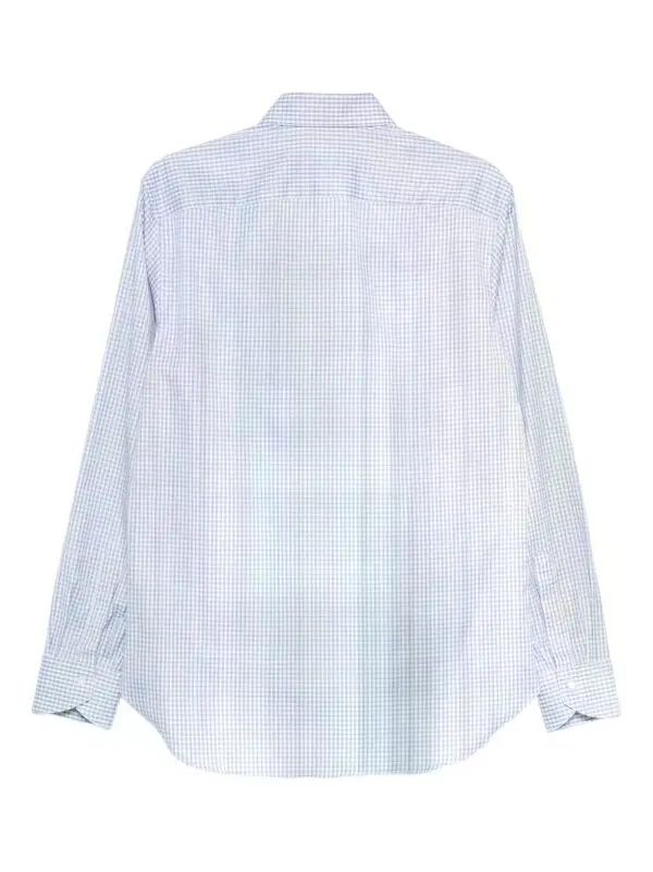 Canali Checked Shirt - Blue