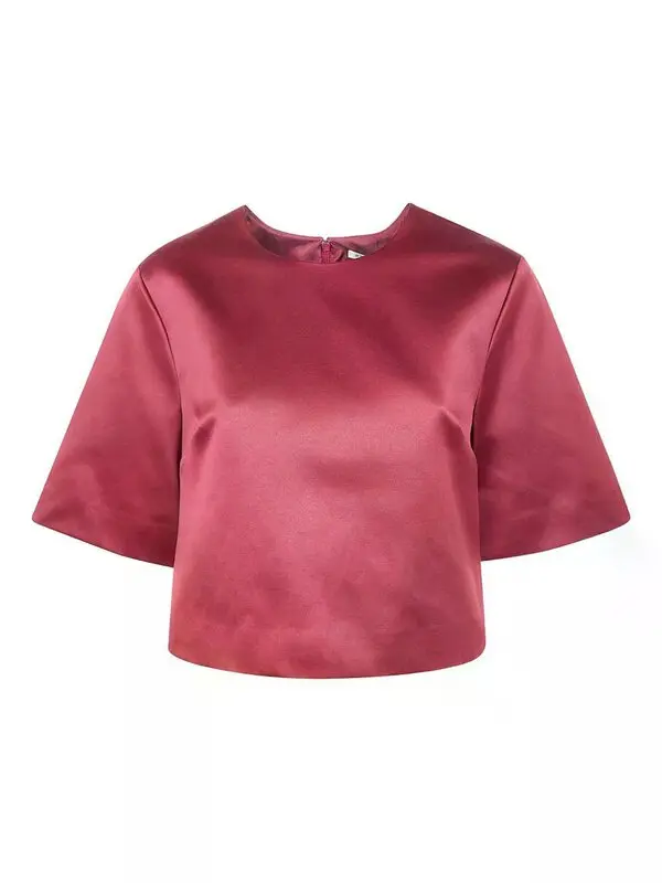 BY MALENE BIRGER Short-sleeve Cropped Top