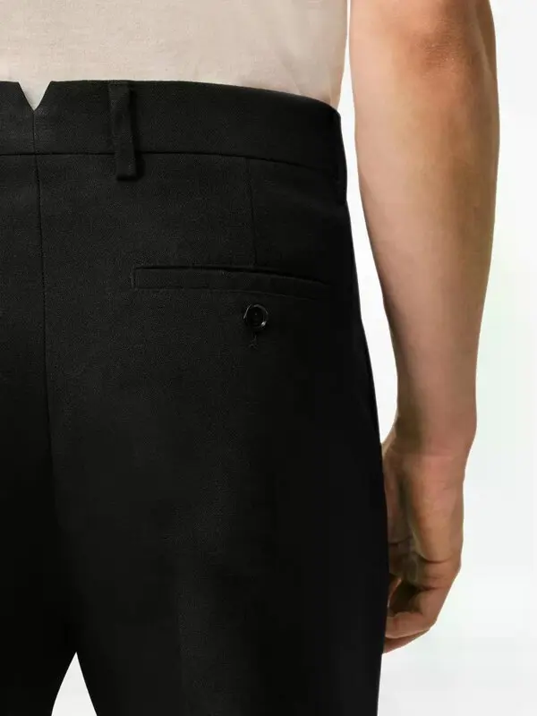 AMI Paris Wool Straight Fit Trousers