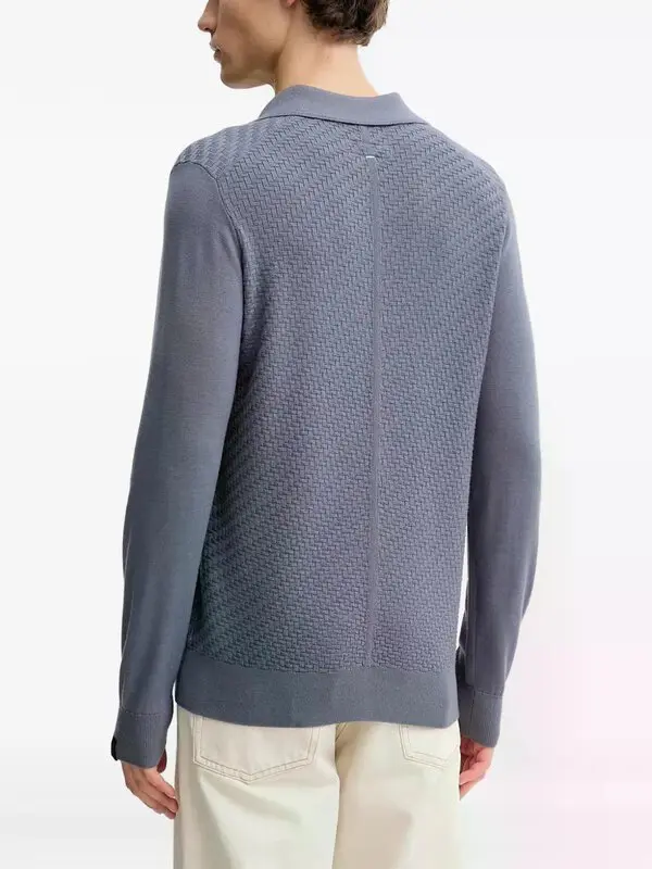 Rag & Bone Textured Polo Sweater