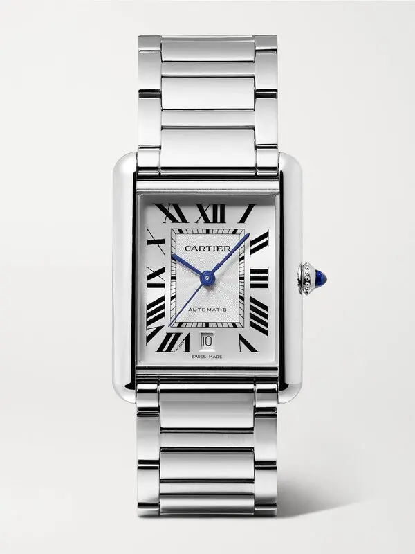 Cartier Tank Must Automatic 41mm Extra-large Stainless Steel Watch - Gray