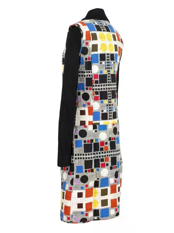 Fendi Geometric Quilted Coat