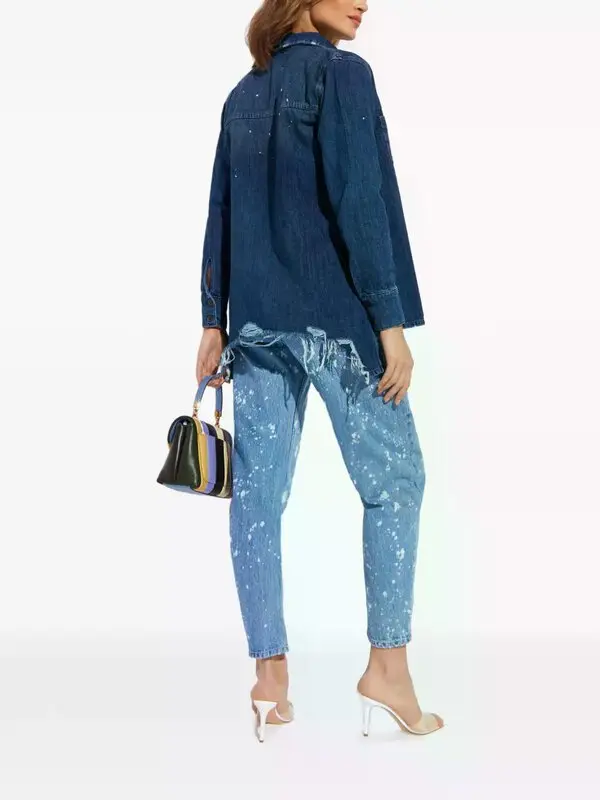 ONETEASPOON Tie-dye Low Rise Jeans