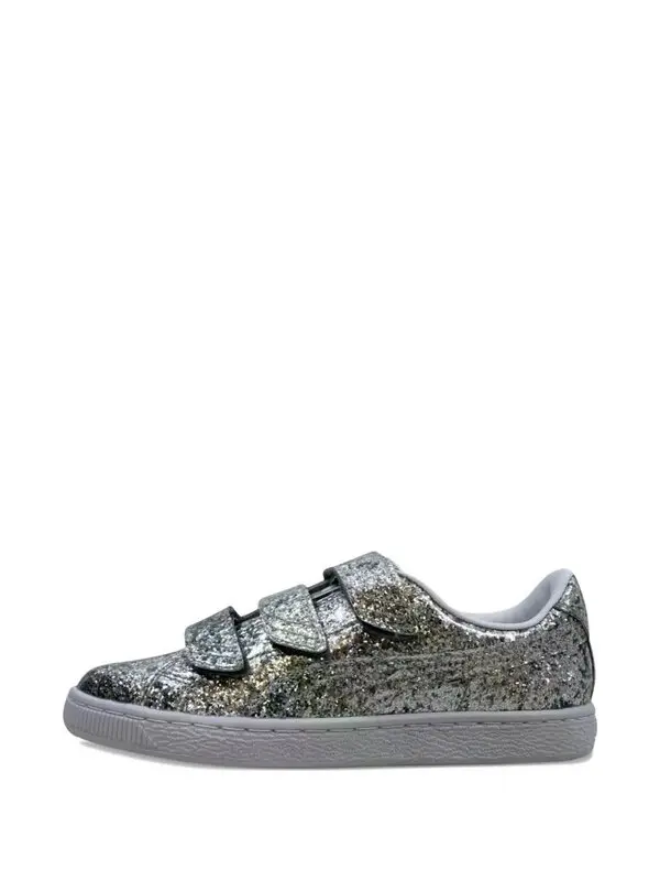 PUMA Basket Starp Glitter Sneakers - Silver