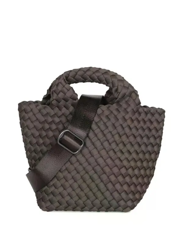 NAGHEDI Woven Handle Tote - Brown