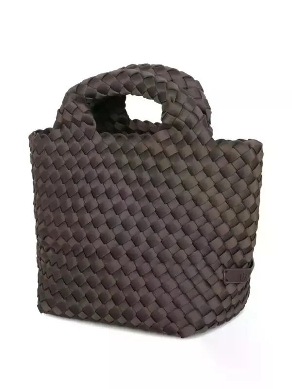 NAGHEDI Woven Handle Tote - Brown